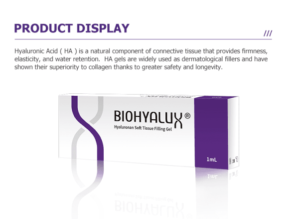 Biohyalux Filler Hyaluronan Soft Tissue Filling Gel
