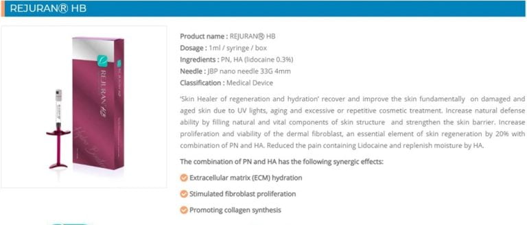 Rejuran S Skin Booster Injection 1ml*1 Syringe